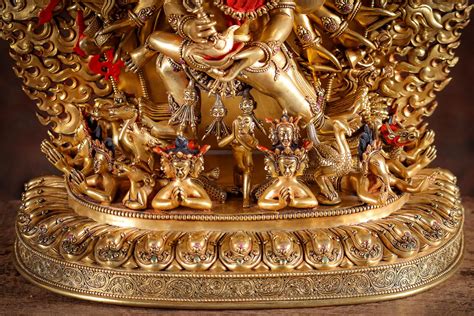 Yamantaka Statue Yamantaka Vajrabhairava Consort Vajravetali
