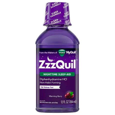 Jarabe Para Dormir Vicks Nyquil Nyquil Zzzquil De 177ml Bodega