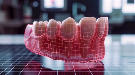 Interactive Grid Overlay On Realistic Tooth Image For Oral Health