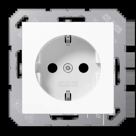 Jung As White 1 Gang Socket Outlet