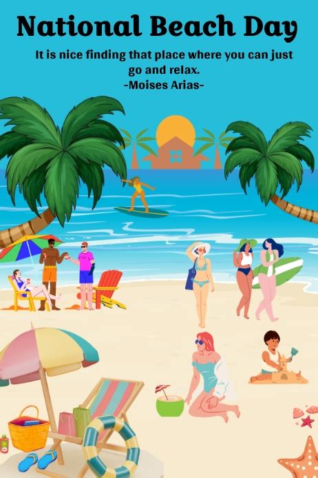 National Beach Day Template Postermywall