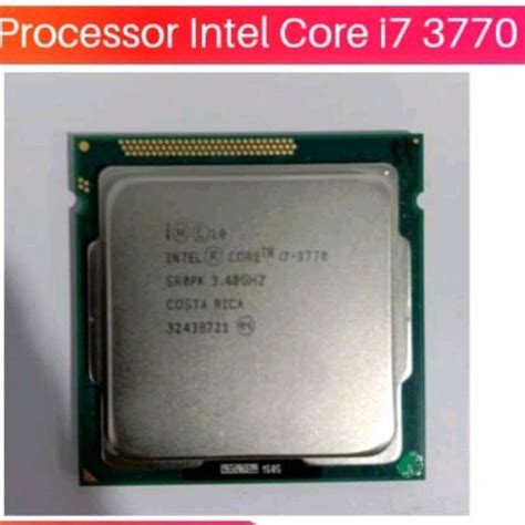 Jual Processor Intel Core I7 3770 Socket Lga 1155 Garansi 1 Tahun Fan Ori Di Seller
