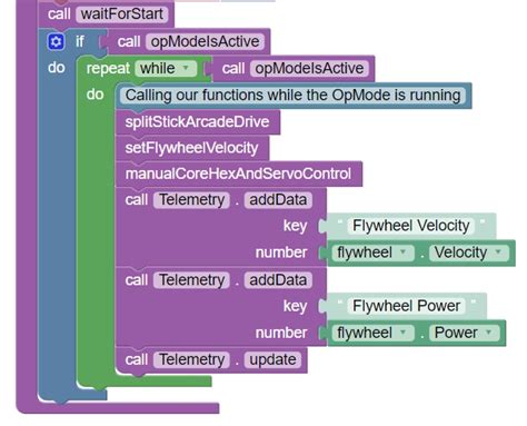 Programming Main Loop Rev Robotics Documentation