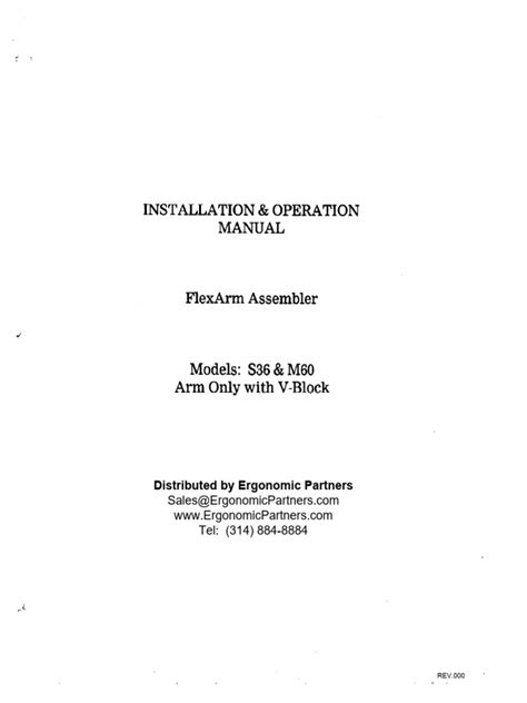 Flexarm Heavy Duty Assembler Arm S 36 M60 Manual Pdf Screw Drill