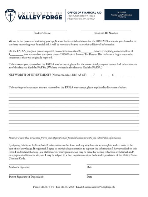 Fillable Online Federal Verification Student Registration And Financial