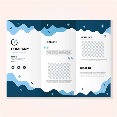 Modern Tri Fold Brochure Template Plantillas Para Tripticos Word