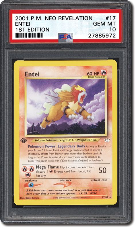 Psa Set Registry Collecting The 2001 Pokémon Neo Revelation 1st