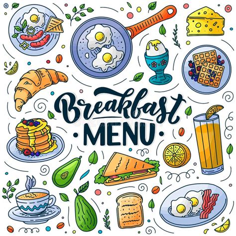 Breakfast Menu Clipart