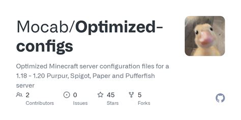 Github Mocaboptimized Configs Optimized Minecraft Server Configuration Files For A 118 1