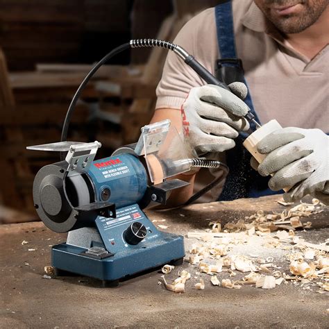 Mini Bench Grinder With Flexible Shaft 120w 75mm 藺 Ronix Tools