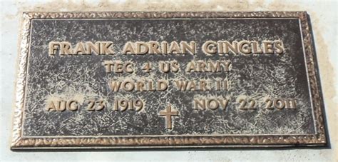 Frank Adrian Gingles 1919 2011 Find A Grave Memorial