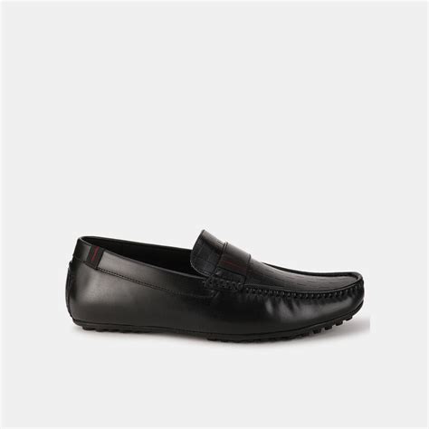 Bata Black Casual Loafer Shoes For Men Bata