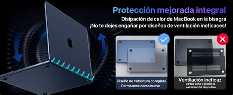 Soonjet Funda Compatible Con Macbook Air De 13 Pulgadas M5 M4 M3 M2