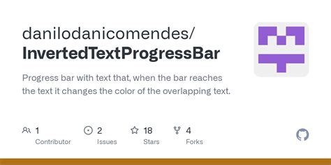 Github Danilodanicomendesinvertedtextprogressbar Progress Bar With