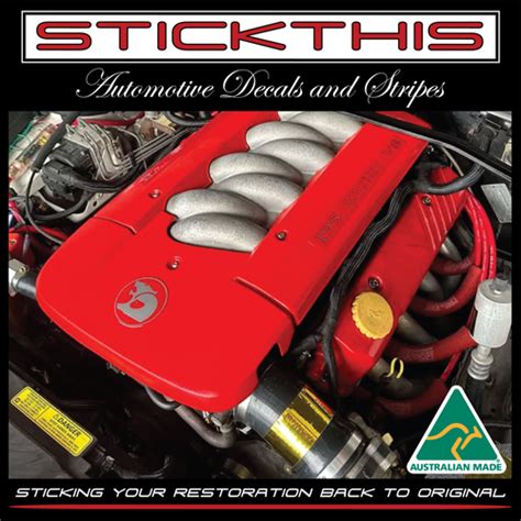 Vt Engine And Throttle Body Cover Badge Set 195 Sequential Injection V8