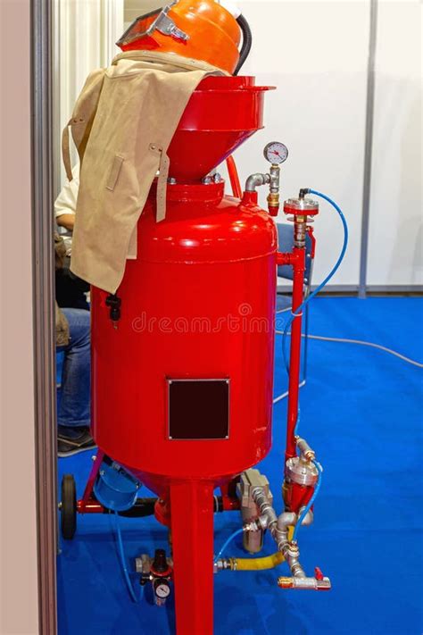 Sand Blaster Machine Stock Image Image Of Pressure 214232413