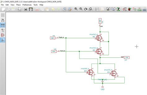 Github Adithyaherle Cmos Nor Gate