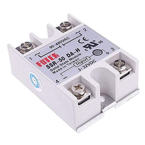 Artshu Single Phase Solid State Relay Ssr 50da H 50a Ssr 50da H Dc To Ac Relay Solid State