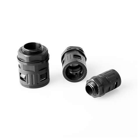 Straight Connector Pg16 Ad212 For Nylon Corrugated Tubing Metric Pg