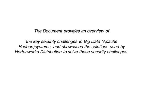 Bigdata Security A Point Of View Ppt