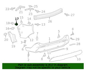 76829 60020 Side Panel Retainer Oem Genuine Toyota Parts