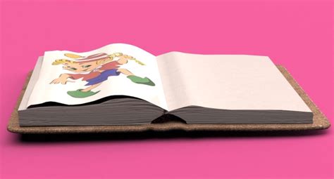 Classic Book Open 3d Model 20 Fbx Obj Max Free3d