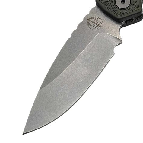 Pro Tech Knives Strider Pt Green Gridlock Handle 3 Stonewash