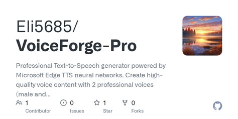 Github Eli5685voiceforge Pro Professional Text To Speech Generator