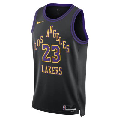 Lebron James Los Angeles Lakers City Edition 202324 Mens Nike Dri Fit