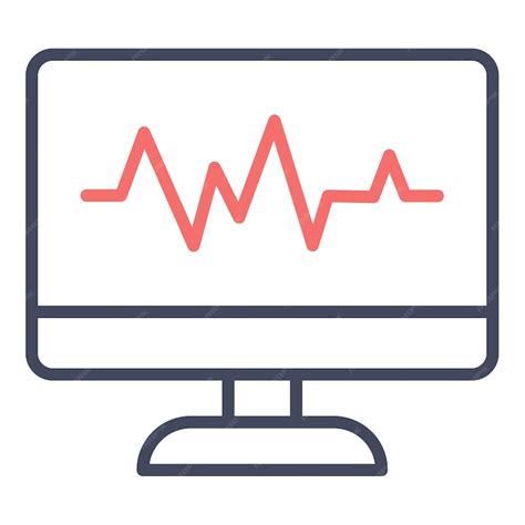 Premium Vector Ecg Vector Illustration Style