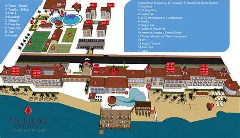 Resort Map All Ritmo Cancun Resort And Waterpark Cancun Mexico