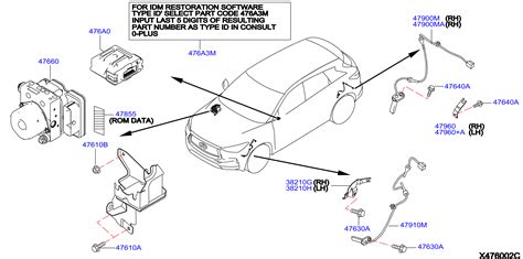 Infiniti Qx60 Sensory Abs Wheel Speed Sensor Bracket Mounting Bracket