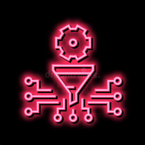 Work Process Filtration Color Icon Vector Illustration Stock Vector