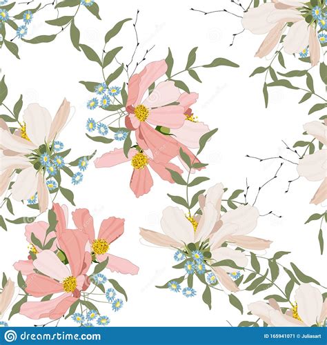 Botanical Hipster Rustic Seamless Print For Wedding Cards Nature