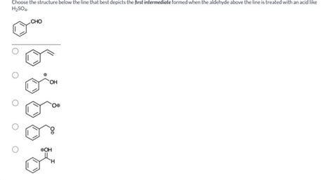 Solved Choose The Structure Below The Line That Best Depicts