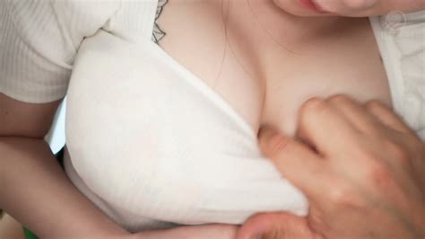 A Sensitive Busty Wife Who Is Too Kind And Gets Hugged So Tightly That Her Breasts Are Crushed