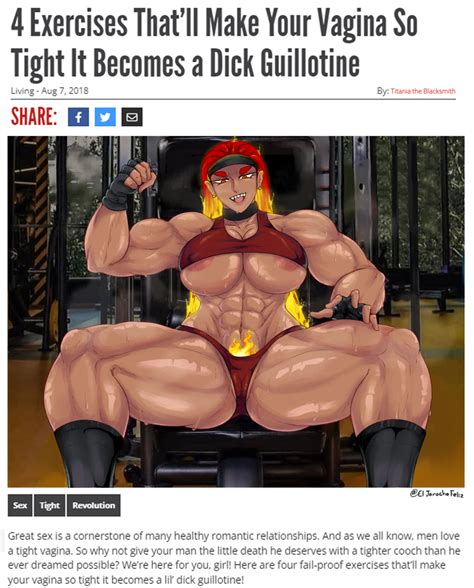 Rule 34 1girls Abs Athletic Female Dick Guillotine Meme Eljarochofeliz Fiery Hair Fit Female