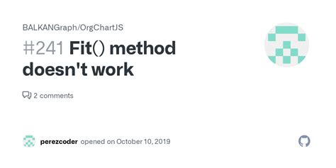 Fit Method Doesn T Work Issue Balkangraph Orgchartjs Github