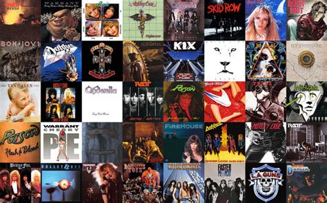 Classic Rock Album Covers Collage