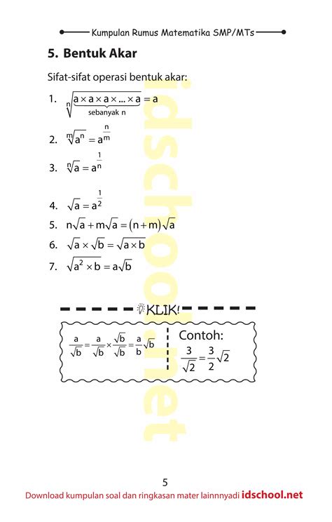 Kumpulan Rumus Matematika Smppdf