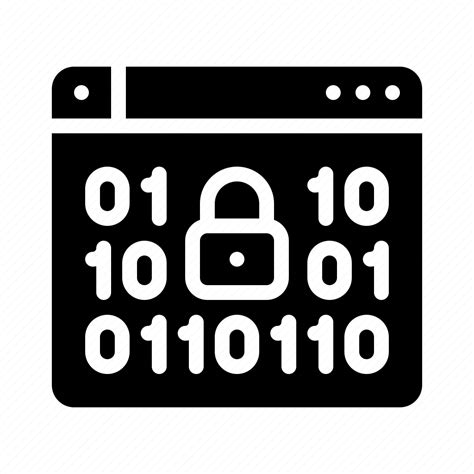 Adlock Security Data Protect Encrypt Website Binary Icon
