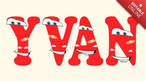 Yvan Cars Font Text Effect Generator