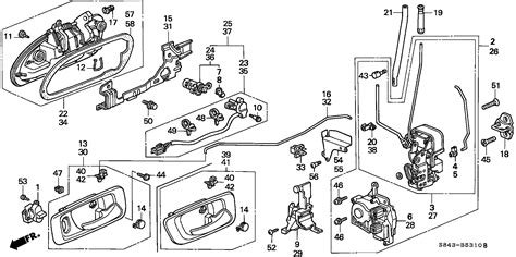 Honda Accord Screw Pan 3x5 Body Door Front Locks 90150 S84 A01