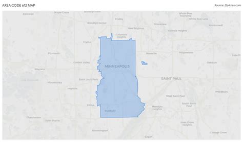 612 Area Code Zip Atlas
