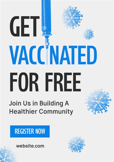 Vaccination Awareness Initiative Poster Promote Immunization During World Immunization Week