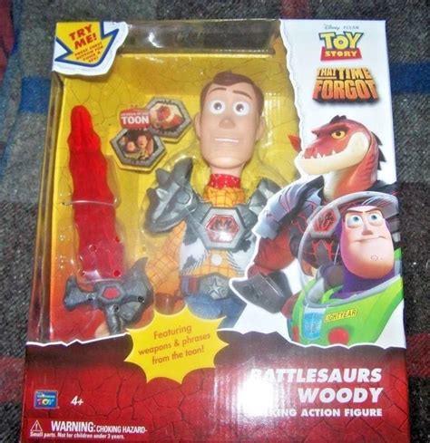 Toy Story That Time Forgot Battlesaurs Woody Talking Action Figure By