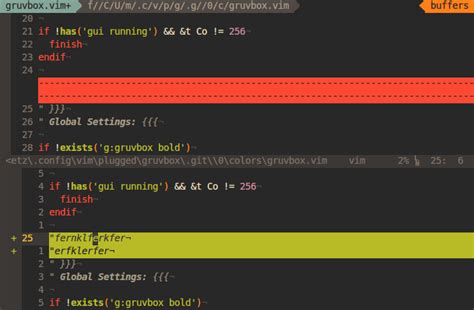 Poor Readability In Vimdiff With Cursorline · Issue 40 · Morhetzgruvbox · Github