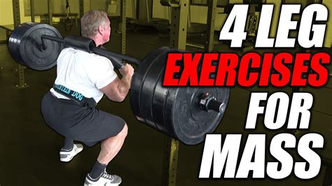 4 Leg Exercises For Mass Epic Leg Workout
