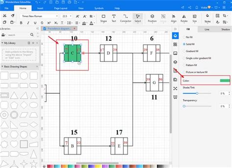 Precedence Diagram Generator