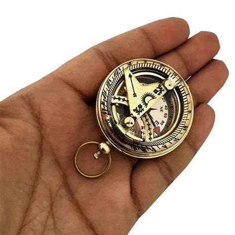 Golden Small Sundial Compass Antique Packaging Type Carton Box At